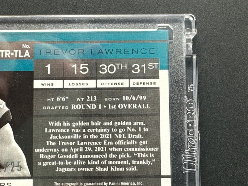2021 TREVOR LAWRENCE CONTENDERS OPTIC ROOKIE TICKET AUTO #1/25! JAGS 📈🔥 ...