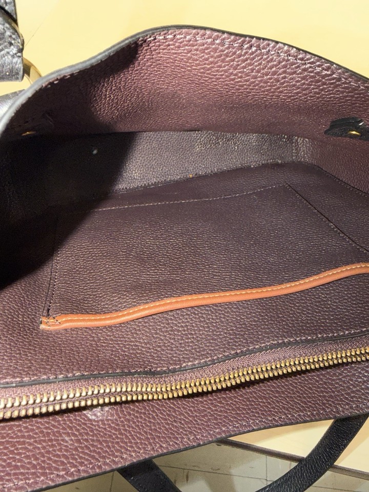 Coach Tyler Carryall Pebble Leather Shoulder Bag - Black (C3460 ...