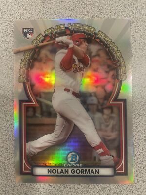 2023 Bowman Chrome Nolan Gorman ROY Favorites Rookie RC #ROYF-5 ...