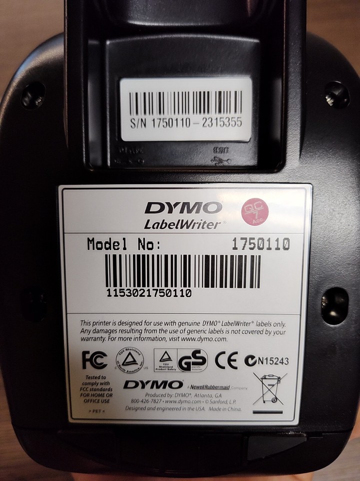 Dymo LabelWriter 450 Thermal Label Printer Tested, w/ AC power adapter ...