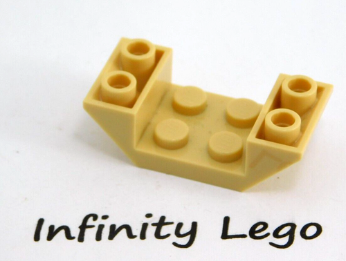 10 LEGO Tan / Beige Slope 2x4 Double Inverted with Open Center (4871 ...