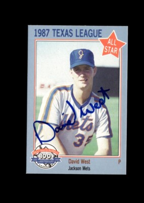 David West 1987 Texas League All Stars authentic autographed card | eBay