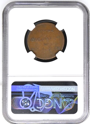 1829 Canada Prince Edward Island, 1/2 Penny Token NGC F 15, Charlton PE ...
