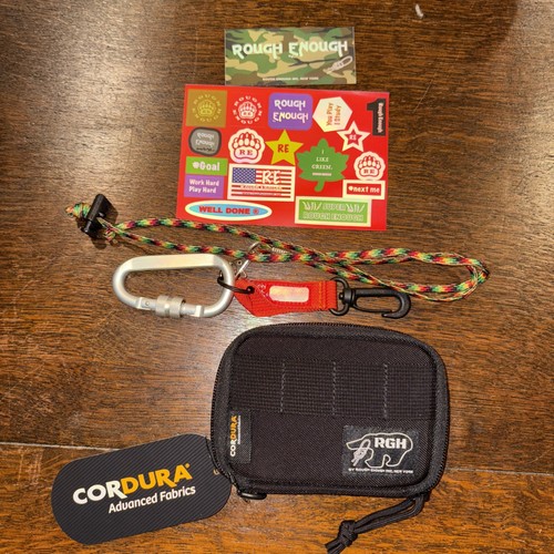 Rough Enough Coin Pouch | *NEW* Zip Up DURABLE Cordura Fabric Wallet | eBay