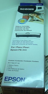 EPSON S015329 BLACK PRINTER RIBBON FITS FX-890 SHIPPED FREE WITH BOX | eBay