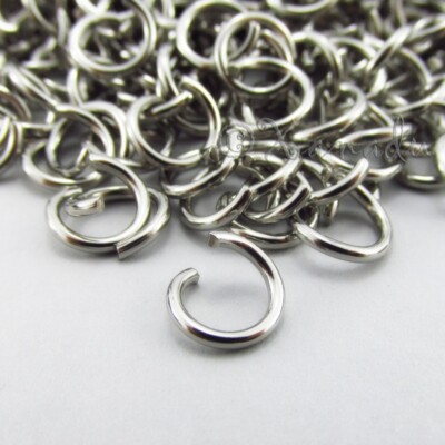 Jump Rings 8mm - 50/100/200 Stainless Steel 16 Gauge 1.2mm Split ...