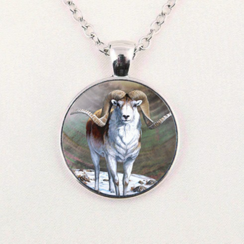 GOAT ANIMAL MOUNTAIN women men pendant Silver 20" Necklace chain FREE ...