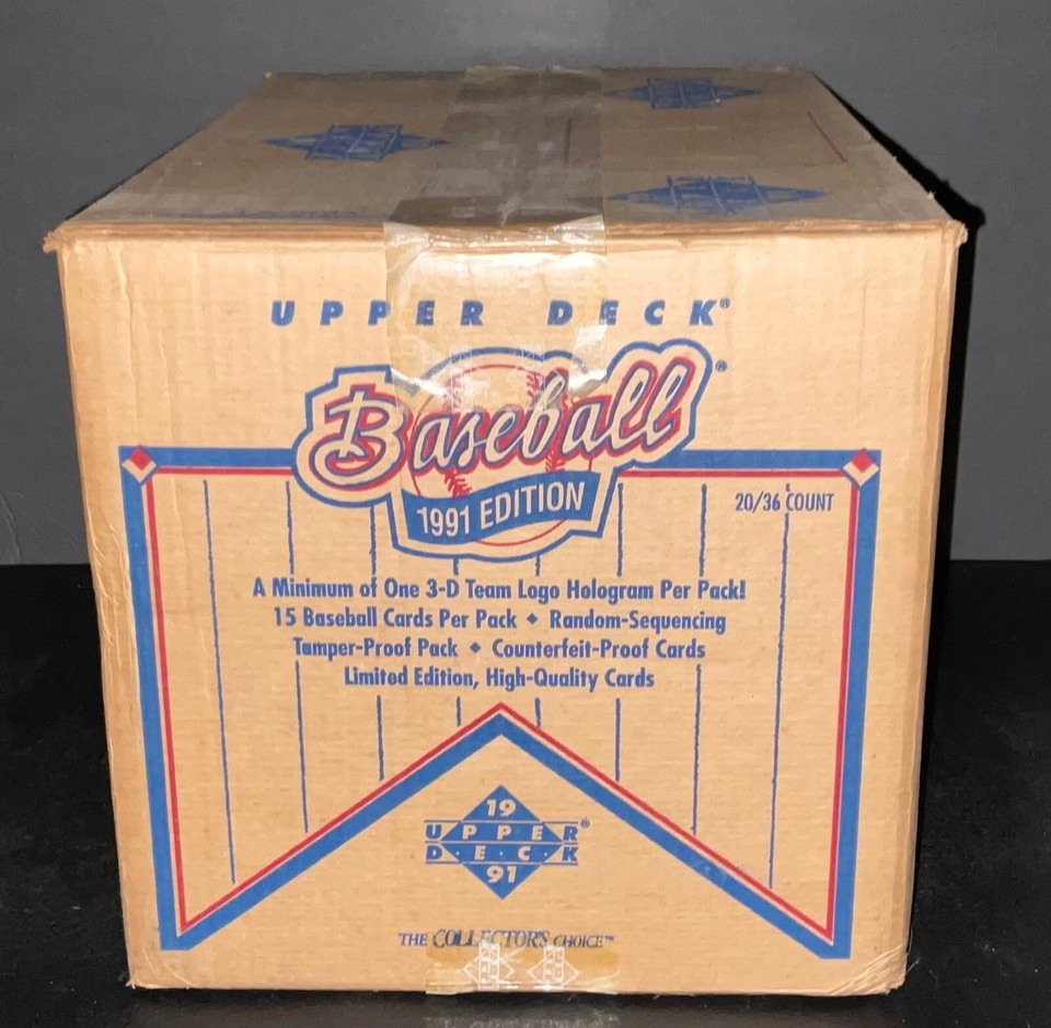 1991 Upper Deck Baseball Factory Sealed Low Case (20 Boxes)Michael ...
