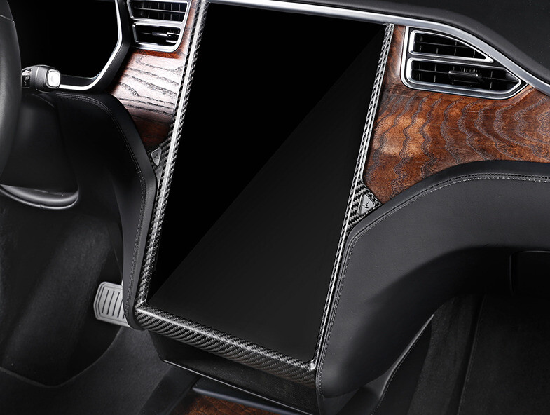 Middle Console Navigation Panel Trim For Tesla Model X S 12-21 Real ...