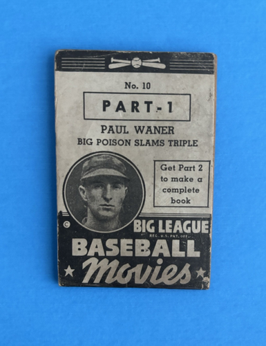 1938 R326 Goudey Big League Baseball Movies #10 Paul Waner Part 1 | eBay