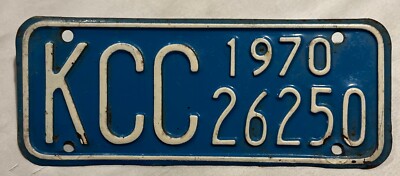 LICENSE PLATES KCC 1970 26250 | eBay