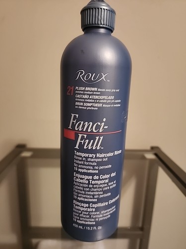 Roux Fanci-Full Rinse Temporary Hair Color Rinse-In 21 PLUSH BROWN 15.2 ...