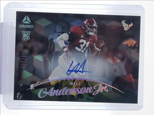 WILL ANDERSON JR. 2023 LUMINANCE ROOKIE AUTOGRAPH GOLD RC AUTO /100 ...