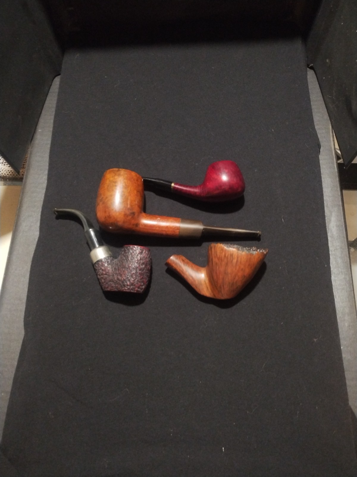 Lot Of 4 Highly Collectible Vintage Estate Pipes. Peterson,Jensen,Wade ...