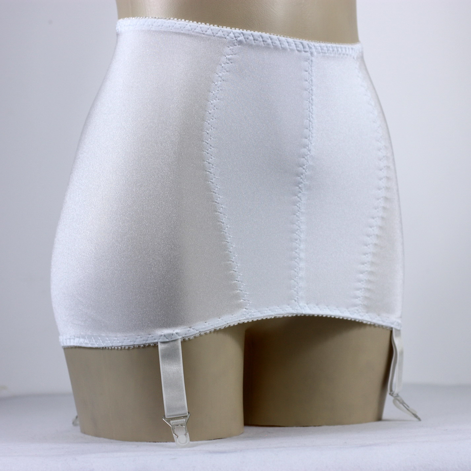 Luxallacki High Waist Open Bottom Girdle Skirt with Garter Straps for ...