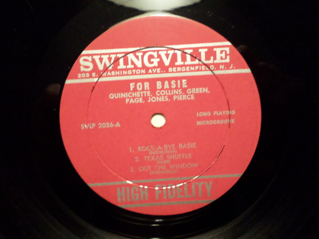 SWINGVILLE DG RECORD LP 2036/PAUL QUINICHETTE,JO JONES,SHAD COLLINS/FOR ...
