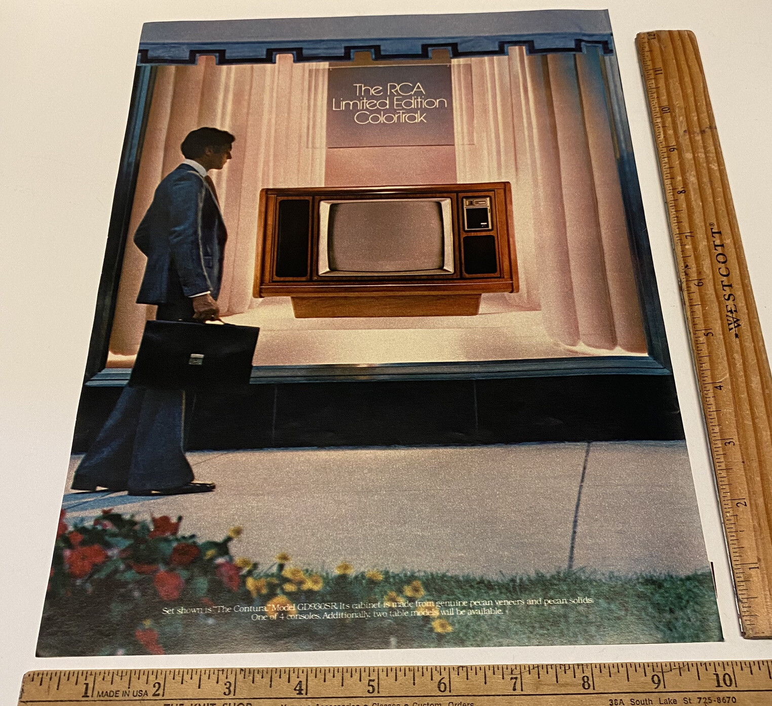 Vintage Print Ad The RCA Limited Edition ColorTrak Model Contura 1970s ...