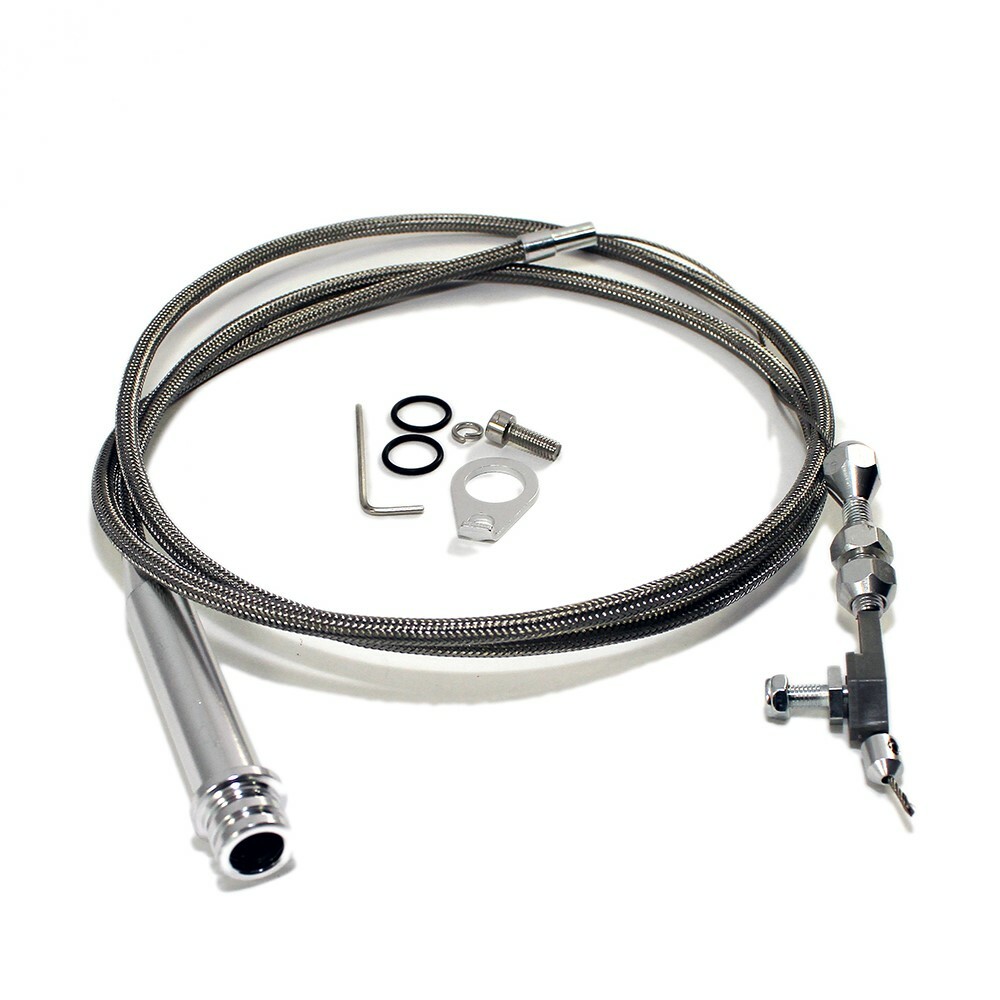 Chevy/GM 700R4 Transmission Stainless Steel Braided Detent Kickdown ...