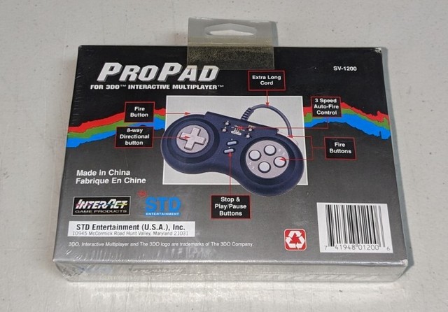 ProPad Controller for Panasonic 3do Interactive Multiplayer Pro Pad for ...