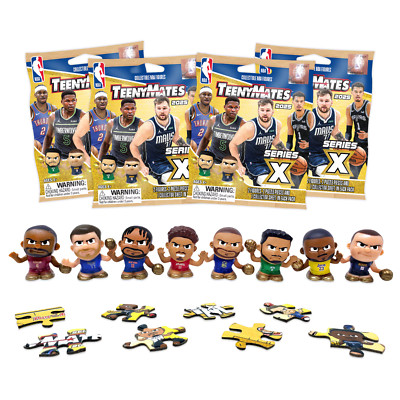 4 PACK LOT 2025 NBA SERIES X TEENYMATES 8 FIGURES TOTAL PUZZLE NBA ...