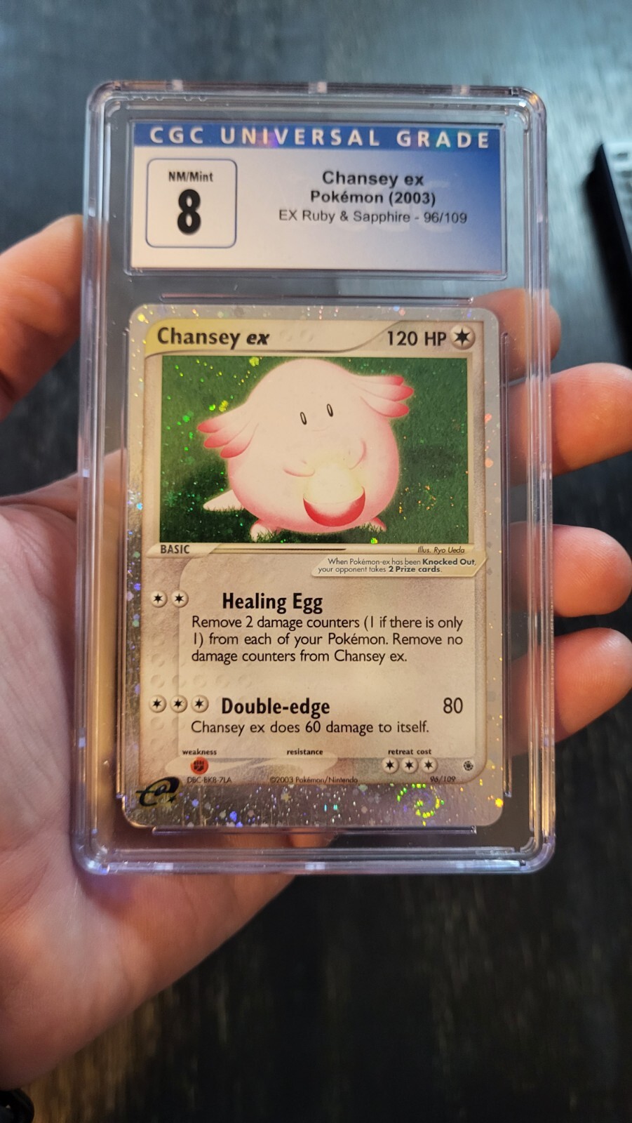 Pokémon TCG Chansey ex EX Ruby & Sapphire 96/109 Holo Ultra Rare for ...