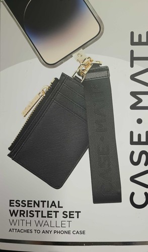 Case-Mate Essential Wristlet Set with Wallet for Most Cell Phones Black ...