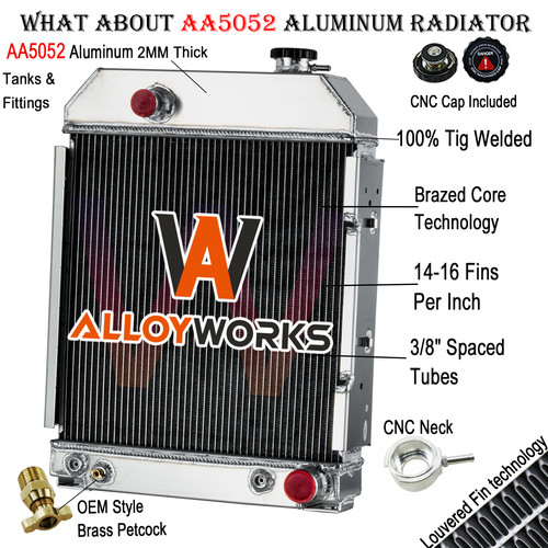 4 Row Tractor Radiator For Ford New Holland 7810 7610 7410 5110 6410 ...