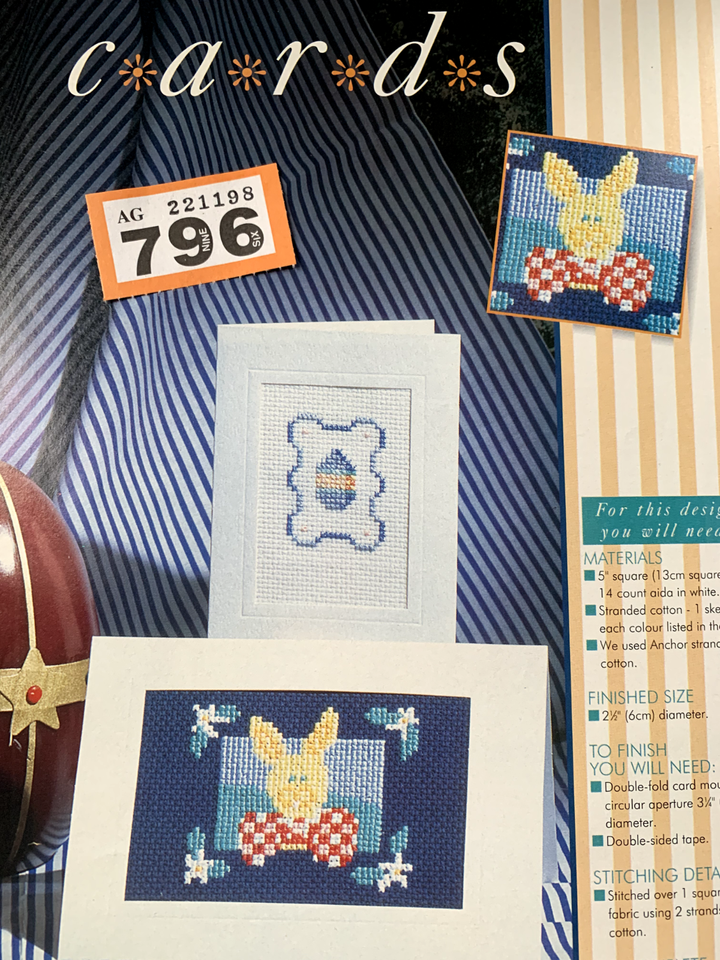 VINTAGE mixed theme Cross stitch design chart multiple choice drop down ...