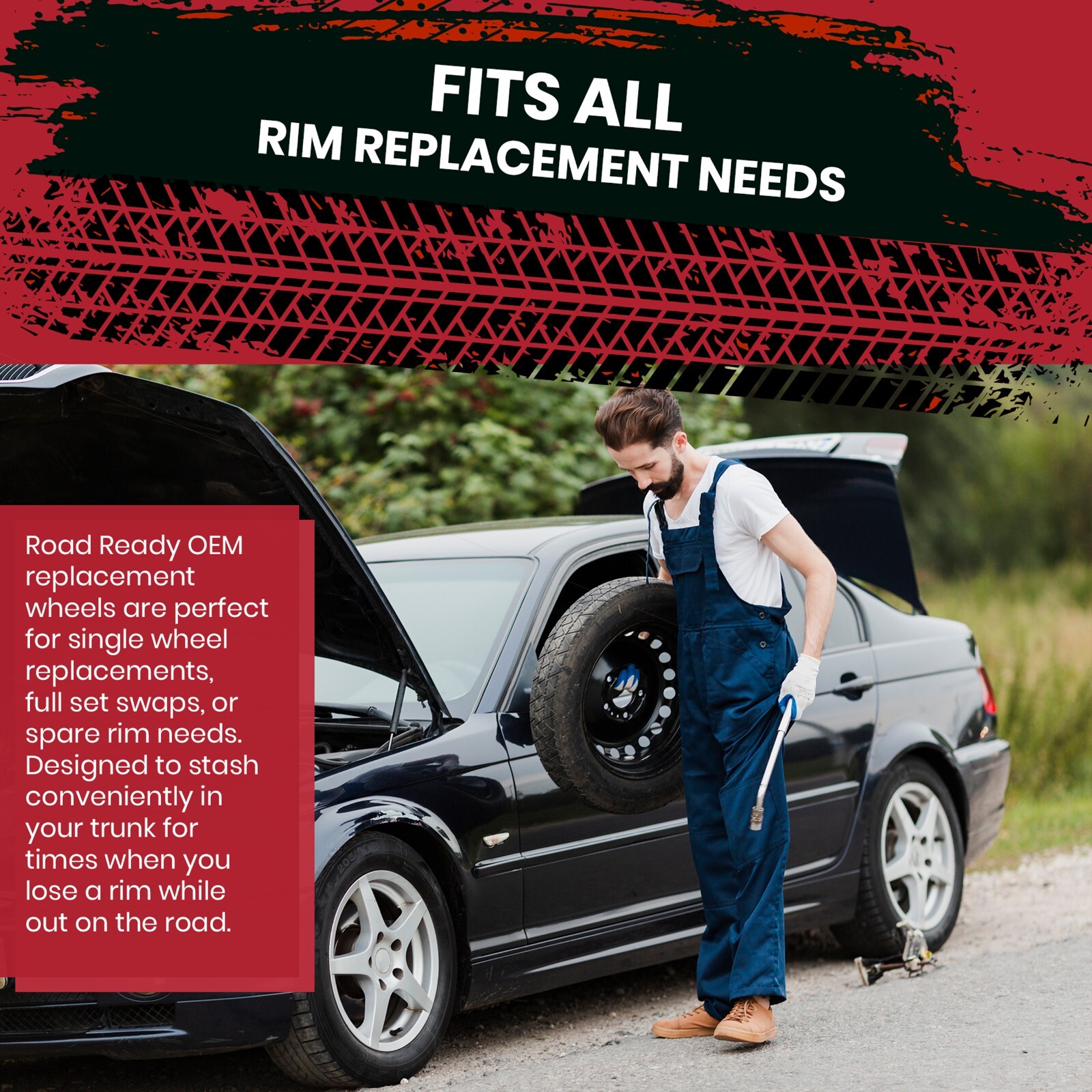 New Wheel For 2012-2019 Toyota Prius C 15 Inch Black Steel Rim ...