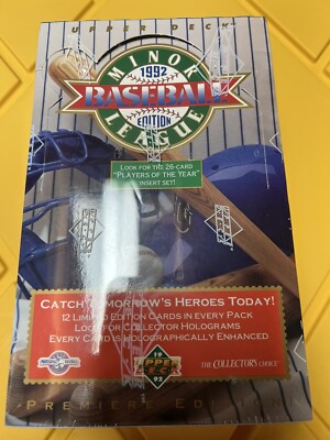 1992 Upper Deck Minor League Baseball Box New/Factory Sealed Jeter ...