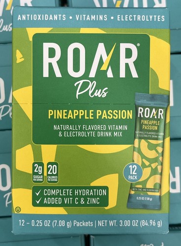 5-Boxes Roar Plus Pineapple🍍Passion Vitamin Electrolyte Drink ...