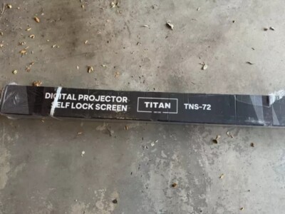 TITAN TNS-72 New Digital Projector Screen 72'' Self Lock Movie Gaming ...