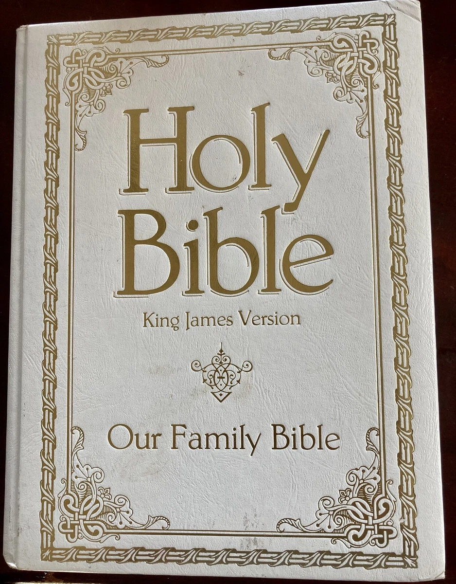 White Holy Bible Cover