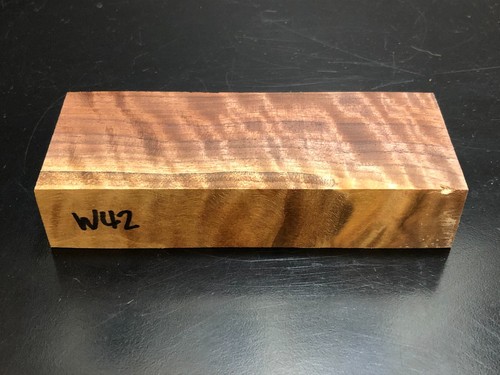 W42) Figured Black Walnut Block Knife Scale Handle Pistol Grip Wood | eBay