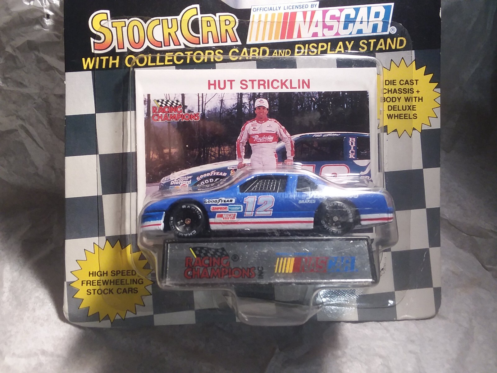 VINTAGE NASCAR #12 HUT STRICKLIN 1:64 scale 1992 CHEVROLET RAYBESTOS ...