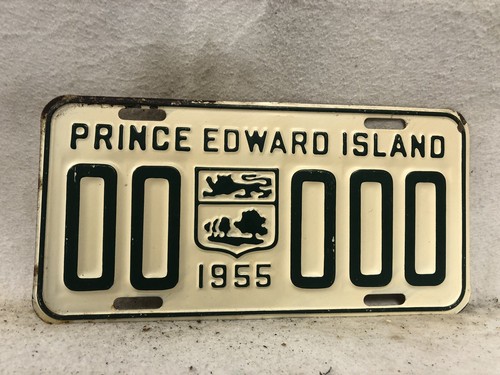 Vintage 1955 Prince Edward Island Sample License Plate | eBay
