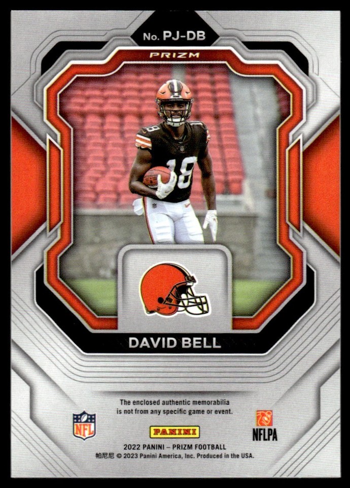 2022 Prizm Premier Jerseys David Bell Rookie Jersey 1 color Cleveland ...
