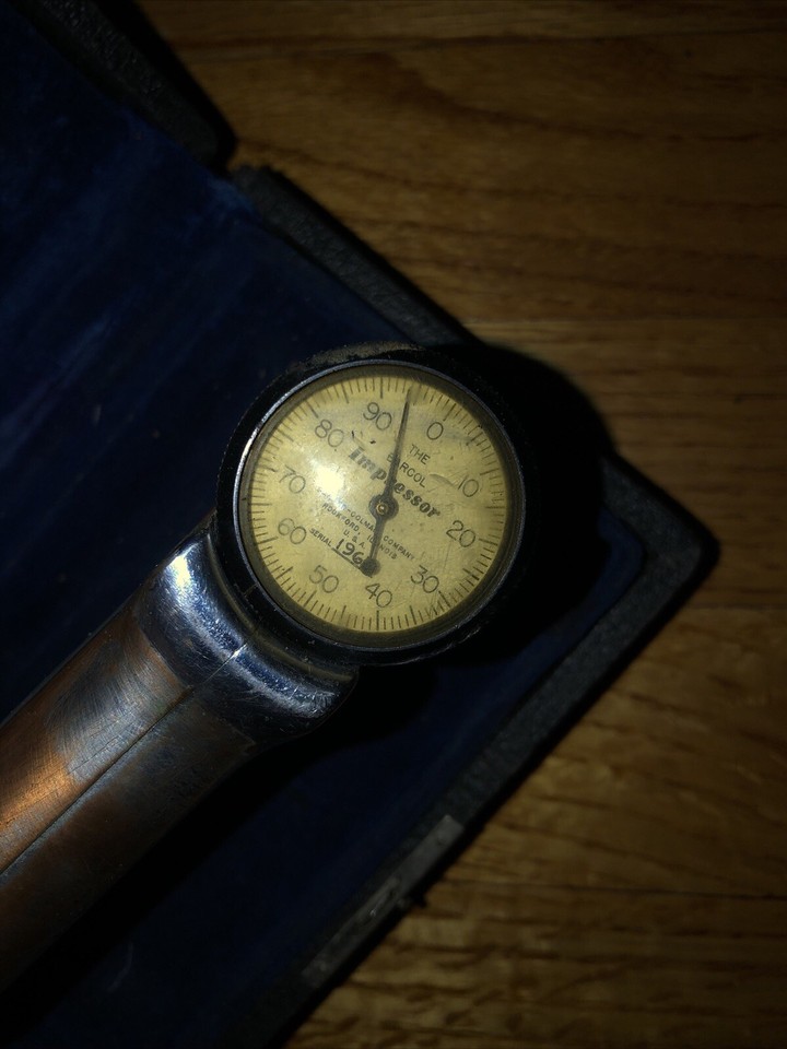 Barber Colman Impressor Hardness Testing Kit Tool Vintage with Wooden ...