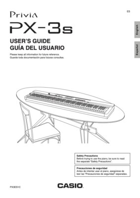 Users Guide & Instructions for Casio Privia Digital Piano Keyboard ...