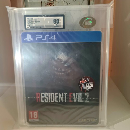 Rare Resident Evil 2 Steelbook PS4 PAL | Graded UKG 90 Mint Gold | New ...
