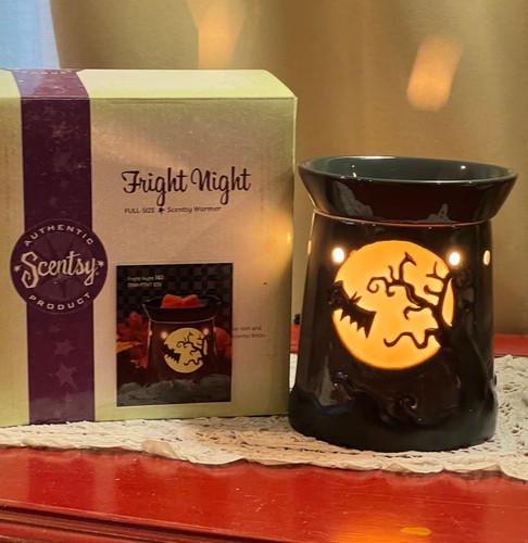 Scentsy Fright Night Bat Tree Halloween Full Size Wax Warmer Melt ...
