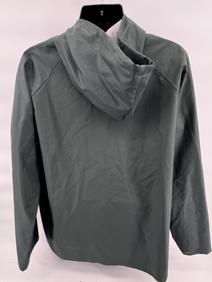 RELIABLE PVC HEAVY DUTY RAINCOAT JACKET Snap buttons Green Rain coat ...