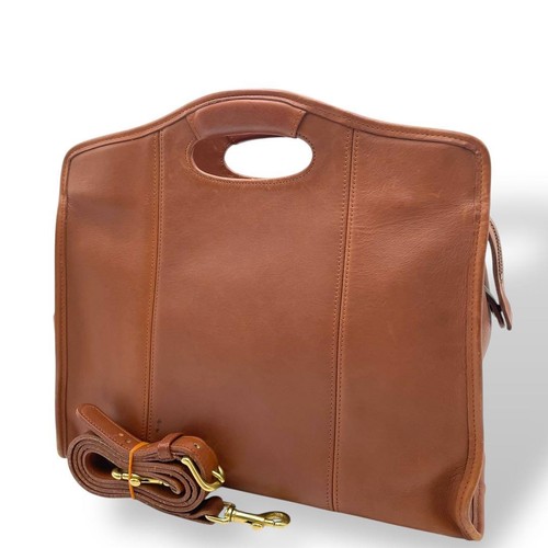 Vintage Coach 9995 Handle Zip Top Shopper Satchel Bag Leather Used | eBay