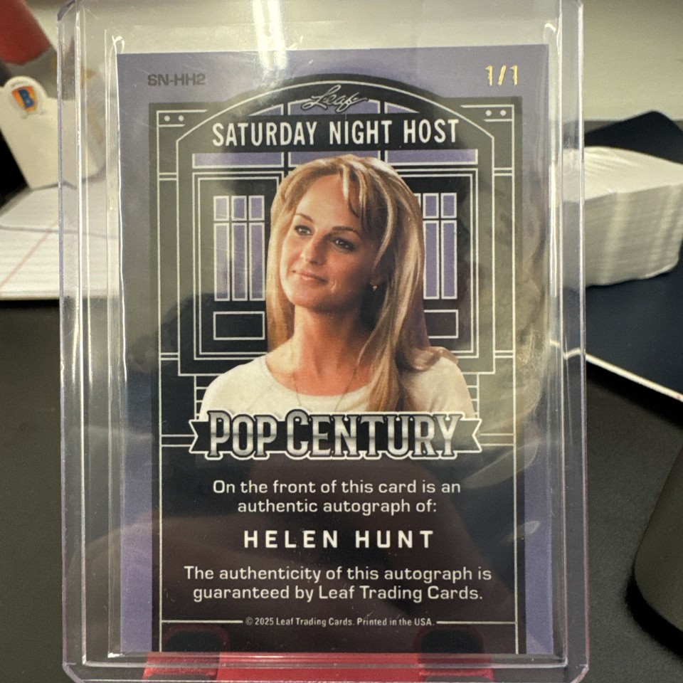 2025 Leaf Metal Pop Century Saturday Night Helen Hunt Green 1/1 #SN-HH2 ...