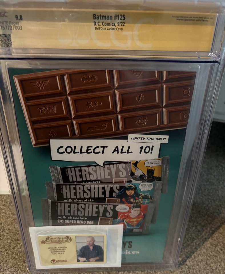 Michael Keaton Autographed 2022 Batman #125 Dell'Otto Variant CGC SS 9.8 | eBay UK