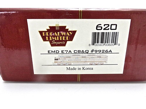 HO Broadway Limited 620 Burlington E7A Diesel Locomotive CB&Q #9926 DCC SOUND | eBay