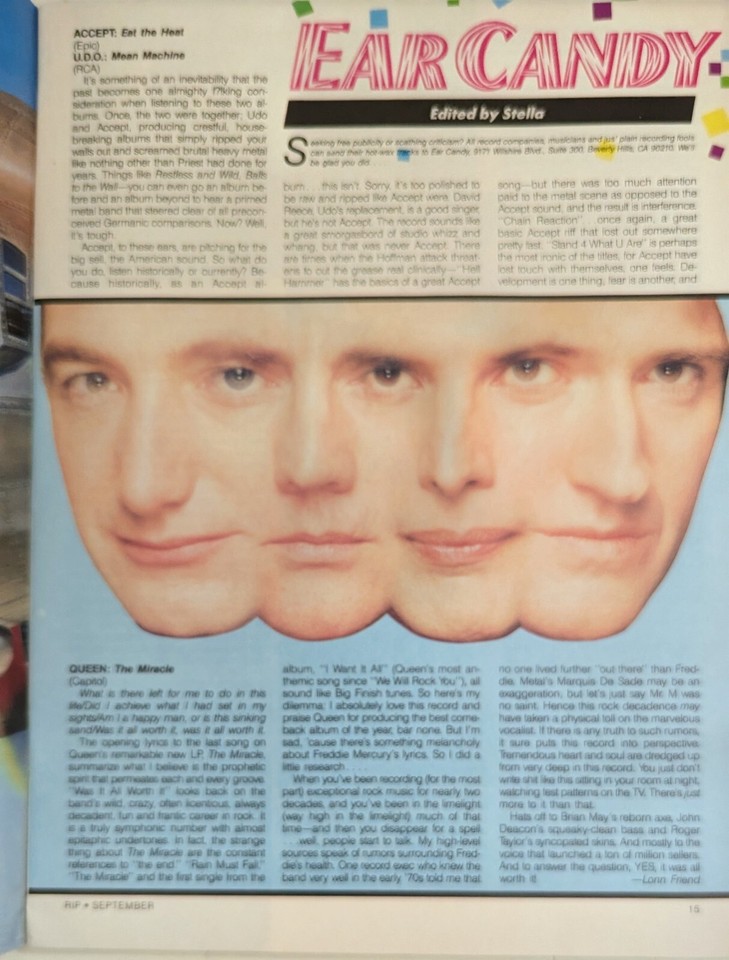 RIP Magazine September 1989 Great White, KISS, Tesla, Extreme ...