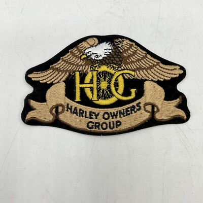 Vintage "HARLEY DAVIDSON OWNERS GROUP" HOG Vest Jacket Motorcycle Patch ~Eagle | eBay