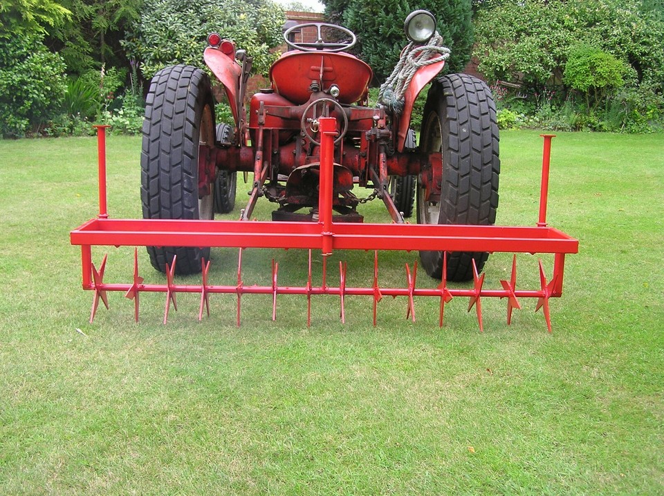 Spiker, aerator, slitter for lawn, paddock, football, cricket sports ...