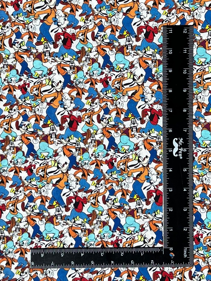 Disney Goofy Print | 100% Cotton Fabric | Mickey Mouse, Donald Duck ...